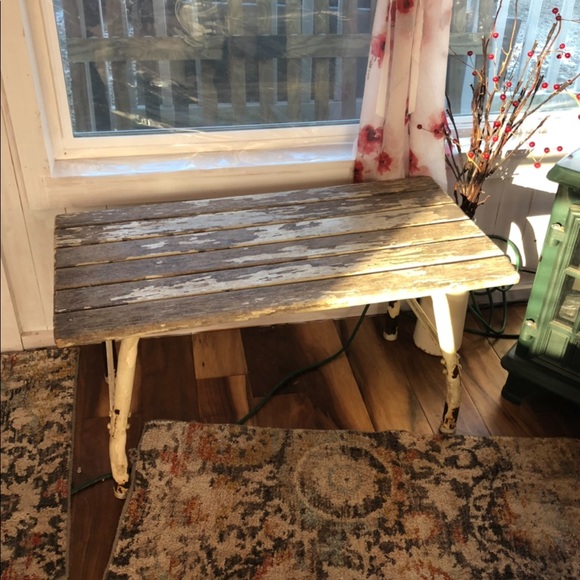 Other | Distressed Wooden Bench | Poshmark